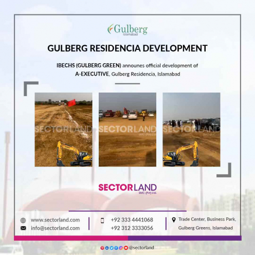 Gulberg Green A Executive Block | Map | Location | Plots for Sale